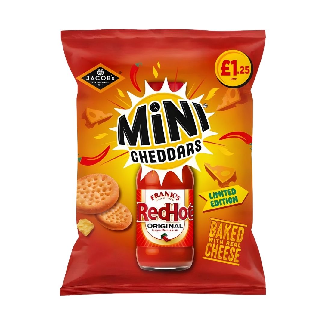 Jacob’s Mini Cheddars Frank’s RedHot Limited Edition – Price Panda